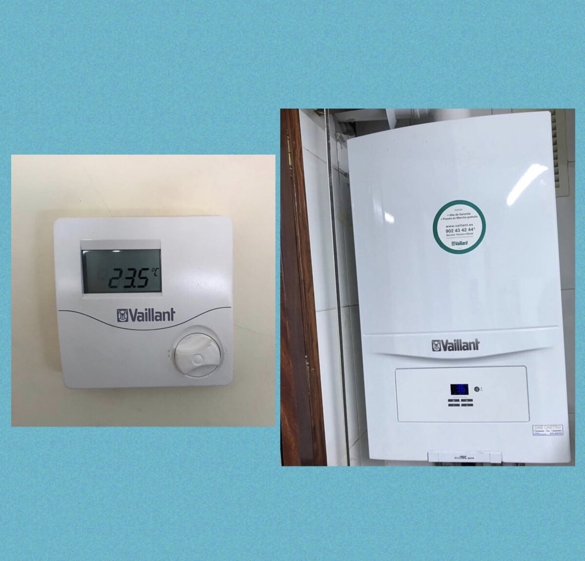 Caldera Vaillant ecotec pure con termostato